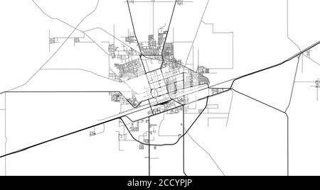 Urban vector city map of Sahiwal, Pakistan Stock Vector Image & Art - Alamy