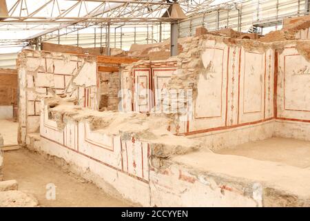 Wall drawings in Terrace Houses in Ephesus Ancient City, Izmir City ...
