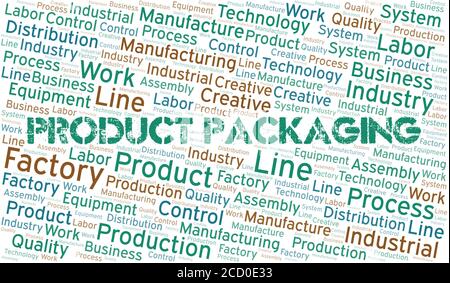 Product Packaging word cloud create with the text only Stock Vector ...