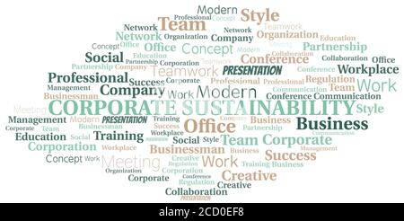 Sustainability word cloud concept. Collage made of words about ...