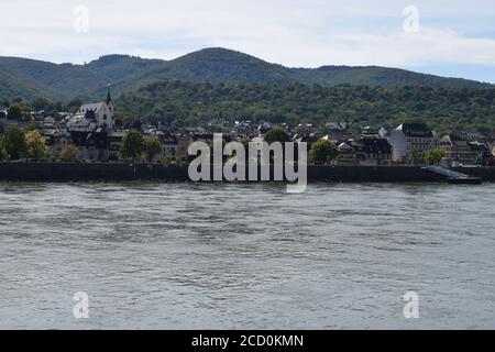 waterfront of Bad Salzig Stock Photo - Alamy