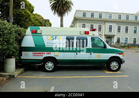 Emergency Medical Response Service (EMRS) training ambulance at the ...