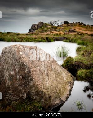 Doxey Pool, The Roaches, Staffordshire, Peak District national Park, UK ...