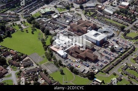 aerial view of Northallerton town centre, North Yorkshire, UK Stock ...