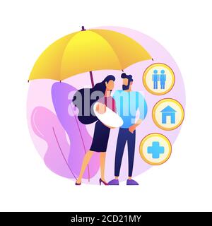 Child protection abstract concept vector illustration Stock Vector ...