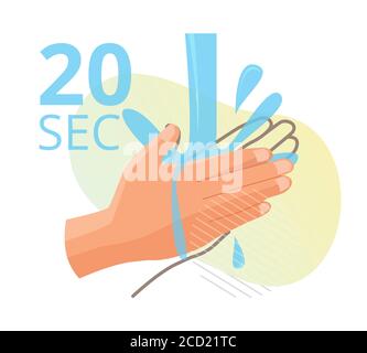 Hygiene - 20 Second Handwash Stock Icon as EPS 10 File Stock Vector ...