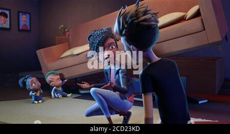 FEARLESS, from left: Reid (voice: Miles Robbins), Melanie (voice: Yara ...
