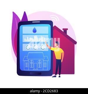 Water contamination detection system abstract concept vector illustration Stock Vector Image ...
