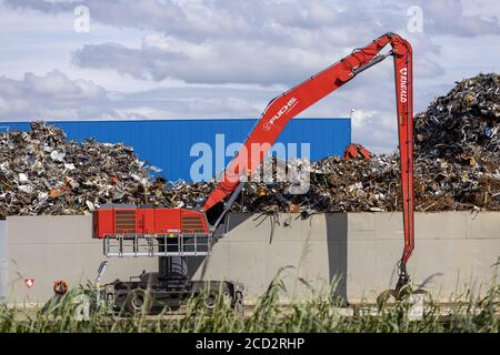 ALMELO, NETHERLANDS - Jul 27, 2020: Logo and name of Riwald recycling ...