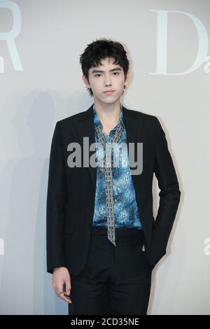 Chinese actor Arthur Chen attends an activity in Chengdu City ...