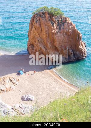 The Beach of Illa Roja Stock Photo - Alamy