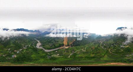 ENSHI, CHINA - JULY 8, 2020 - The qingjiang River rose after continuous ...