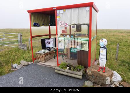 Unst Bus Shelter (Bobby's Bus Shelter), Unst, Shetland, Scotland, UK ...