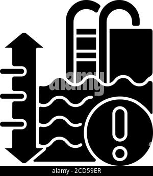 Water Depth Icon, Measure The Depth Of Shallow Waters Vector Art ...