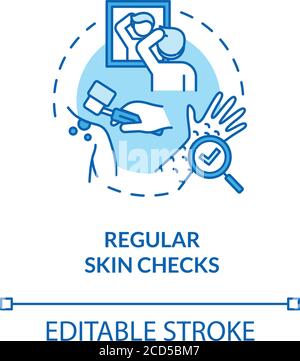 Skin cancer diagnosis abstract concept vector illustration Stock Vector ...