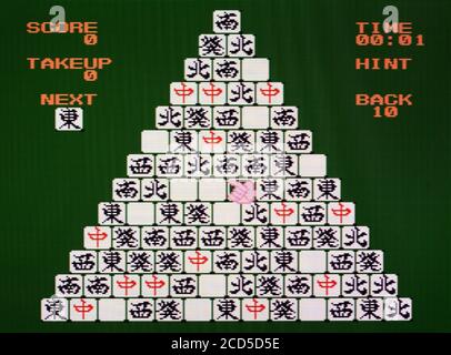 Mahjong - Nintendo Famicom Disk System Videogame - Editorial use only ...