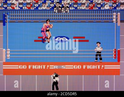 Pro Wrestling - Nintendo Famicom Disk System Videogame - Editorial use ...