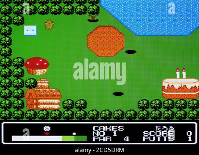 Golf - Nintendo Famicom Disk System Videogame - Editorial use only ...
