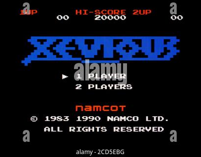 Xevious - Nintendo Famicom Disk System Videogame - Editorial use only ...
