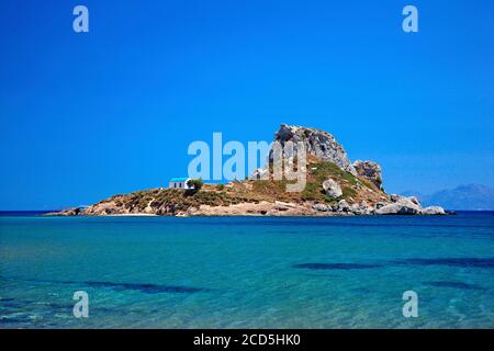 Kastri islet and the chapel of Agios Nikolaos, opposite to the early ...