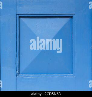 Old square blue wooden frame isolated on the white background Stock ...