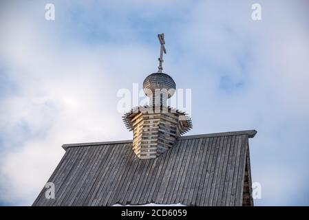 Wooden churches at Obdorsk Ostrog (Fortress), Salekhard, Yamalo-Nenets ...
