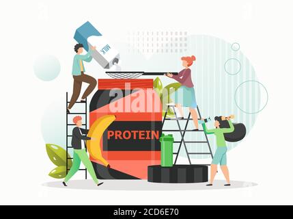 shake protein shaker cartoon vector illustration Stock Vector Image ...