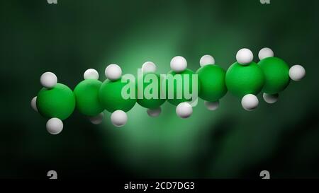 Octane hydrocarbon molecule Stock Photo - Alamy