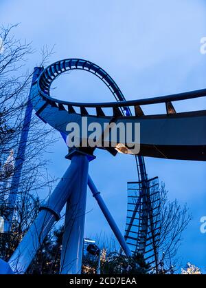 Details of roller coaster tracks Stock Photo - Alamy