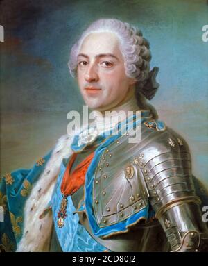 Louis XV. Portrait of King Louis XV of France (1710-1774) by Jean-Marc ...