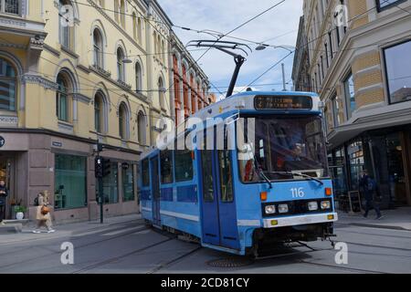 OSLO, NORWAY - Electric tram, public transportation Stock Photo - Alamy