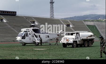 26th April 1994 During the Siege of Sarajevo: British Army Cymbeline ...