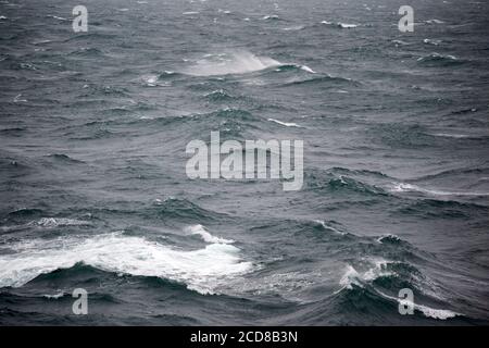 choppy rough seas on irish sea crossing Stock Photo - Alamy