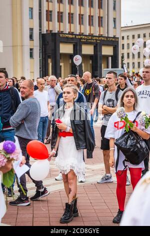 Protesters at the main Independence Square near Government House during ...