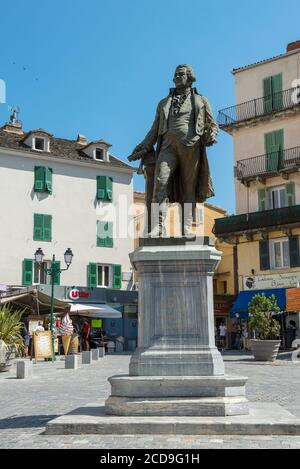 France, Haute Corse, Corte, place Gaffori Stock Photo - Alamy