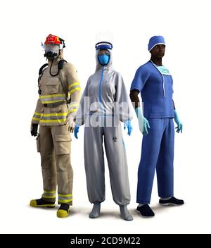 Healthcare workers risk their lives to save yours. a group of doctors ...