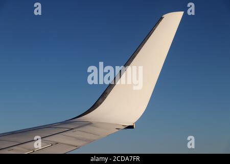 Close-up view of flaps of a Boeing 747-400 operated by China Airlines ...
