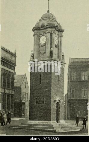 The Clock Tower, Market Place, Wednesbury, West Midlands, England, UK ...