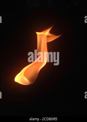 Fire flames isolated on black background. Fire burn flame isolated ...