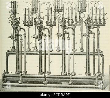 Water main pipe with back flow prevention and double block Stock Photo ...