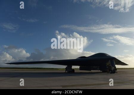 Members of the B-1 bomber aircraft test team pose in front of the B-1 ...