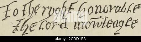 Letter To Lord Monteagle Stock Photo - Alamy