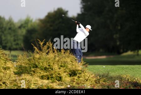 Haotong Li during day two of the Betfred British Masters 2025 at The ...