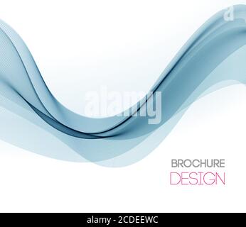 Smooth flow transparent wave smoky wave. Transparent abstract waves ...