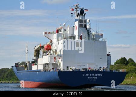 Reefervessel Star Standard passing the Kiel Canal Stock Photo - Alamy