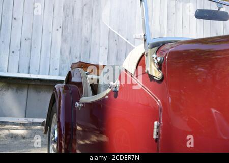 details of old red cars Stock Photo - Alamy