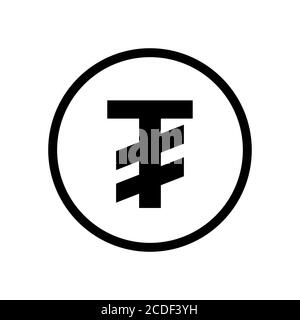 Mongolian tugrik sign. Currency symbol icon Stock Vector Image & Art ...