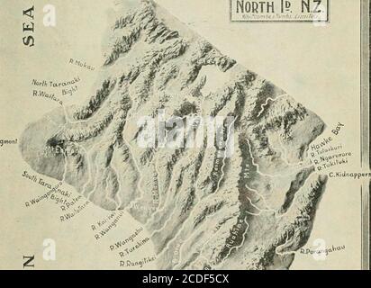 Physical and political map of New Zealand. [Adobe Illustrator (.ai ...