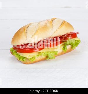 square sandwich with ham and cheese Stock Photo - Alamy