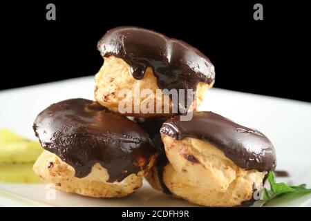 A stack of Profiteroles Stock Photo - Alamy